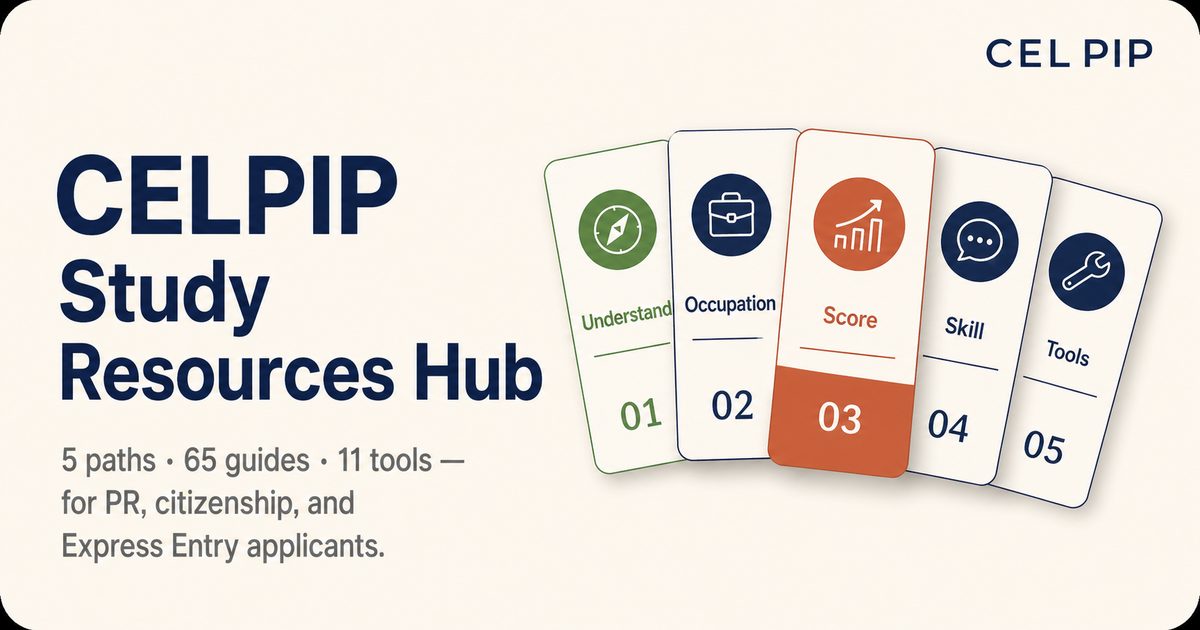 CELPIP Study Resources Hub: 65 Guides + 11 Tools | CEL PIP